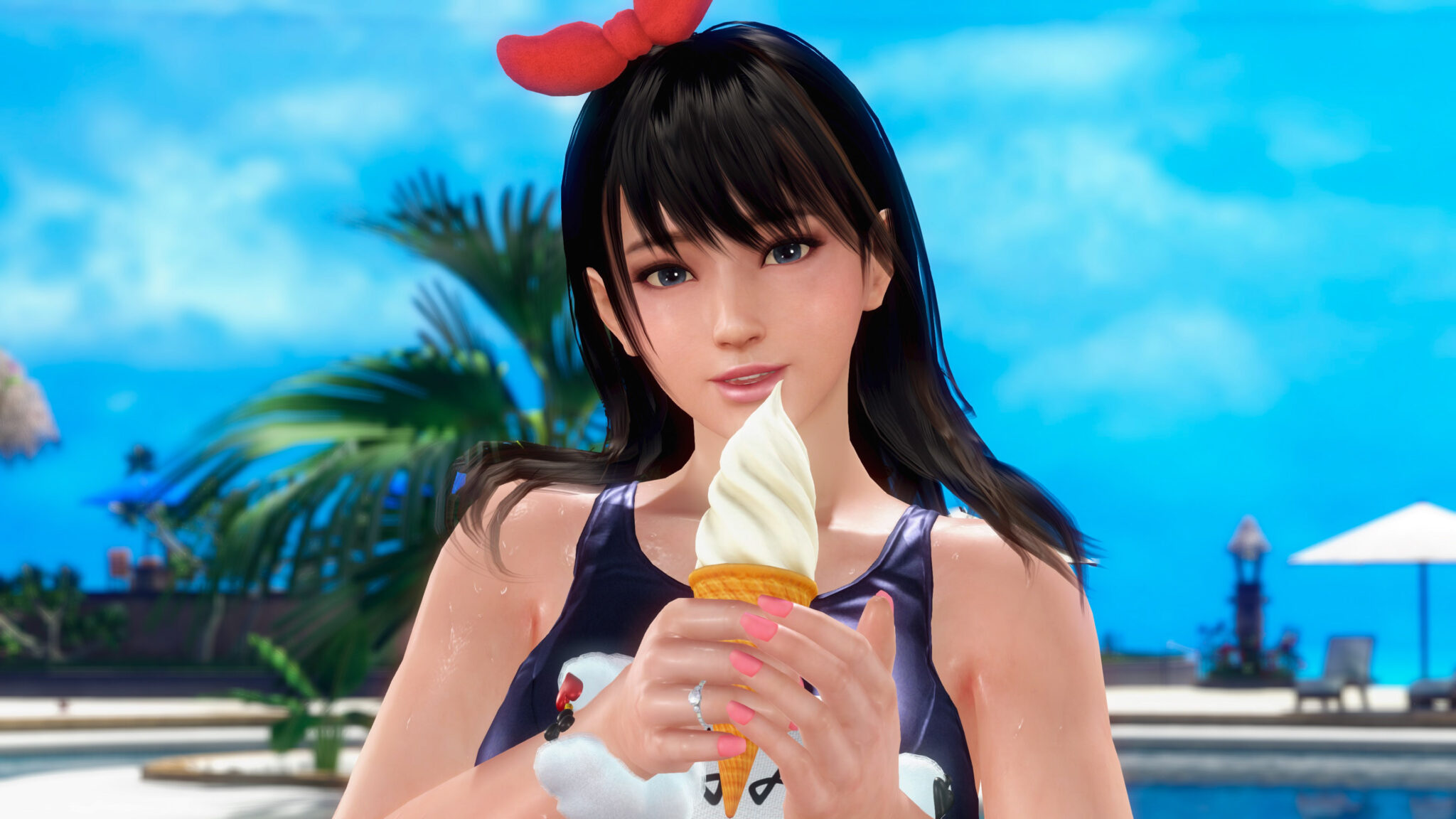 ななみの紺色スク水とミッドナイトライト | DOAXVVななみブログ